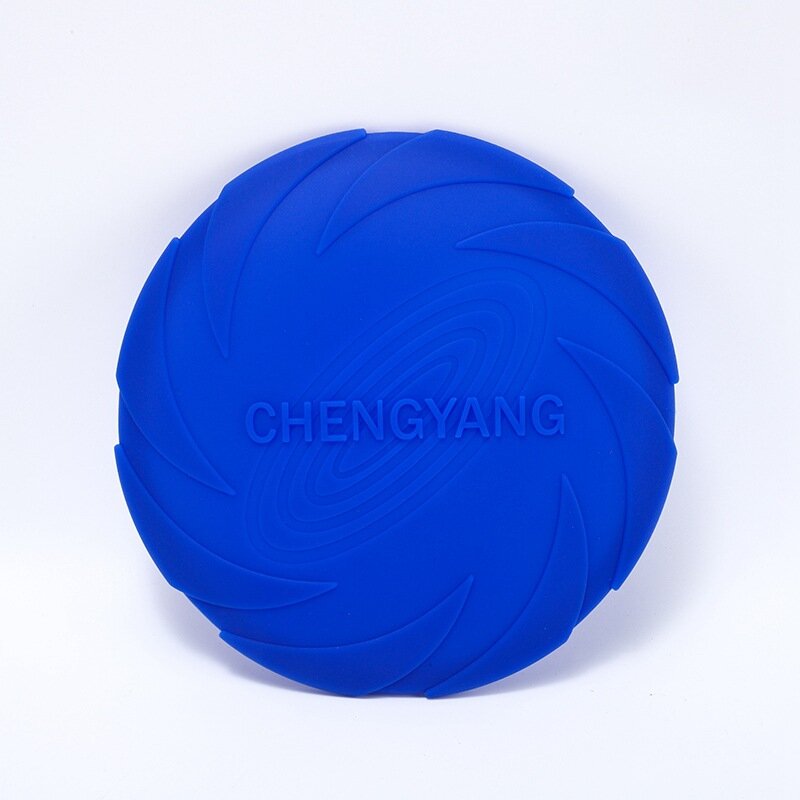 Силиконовый фрисби для собак - тренировочный игрушечный диск, устойчивый к грызению, для занятий спортом с малыми,