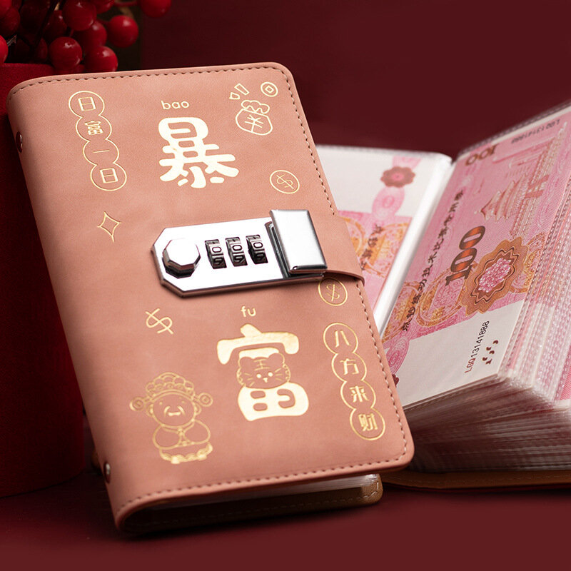 Книга для экономии денег, кассовая книга, большая емкость, интернет-знаменитость, новая модель 2025 года, книга для хранения банкнот с парольным замком для детей