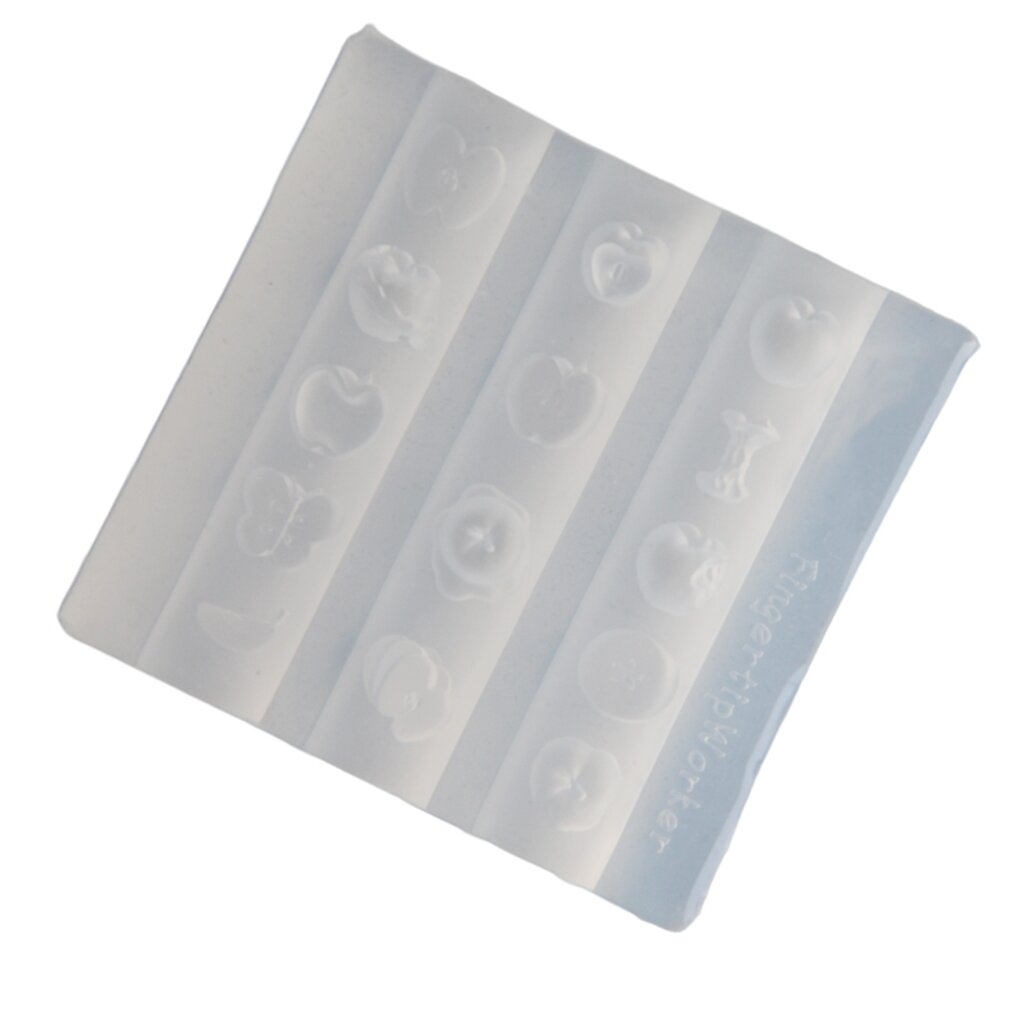 Нейл-арт Силиконовая Форма-Штамп для Вечеринок и Салонов Маникюра В Форме Яблок, Рельефные Трафареты для Ногтей для Женщин и Девочек