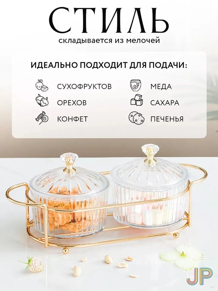 Сахарница "Conflate", 2 шт — фото 1