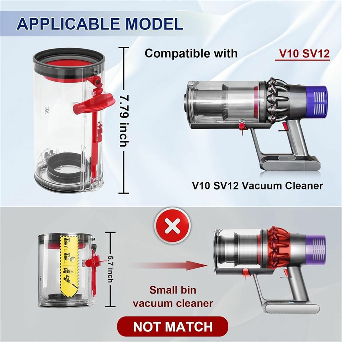 Контейнер Для Пыли V10 SV12 Пылесоса Мусора № 969509-01