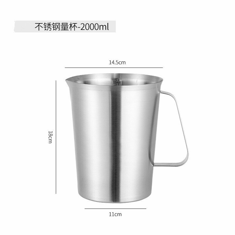 Мерный стакан из нержавеющей стали с шкалой, мерный цилиндр, мерный стакан для обжарки кофе, специальный мерный стакан 1000 мл для магазина молочного чая