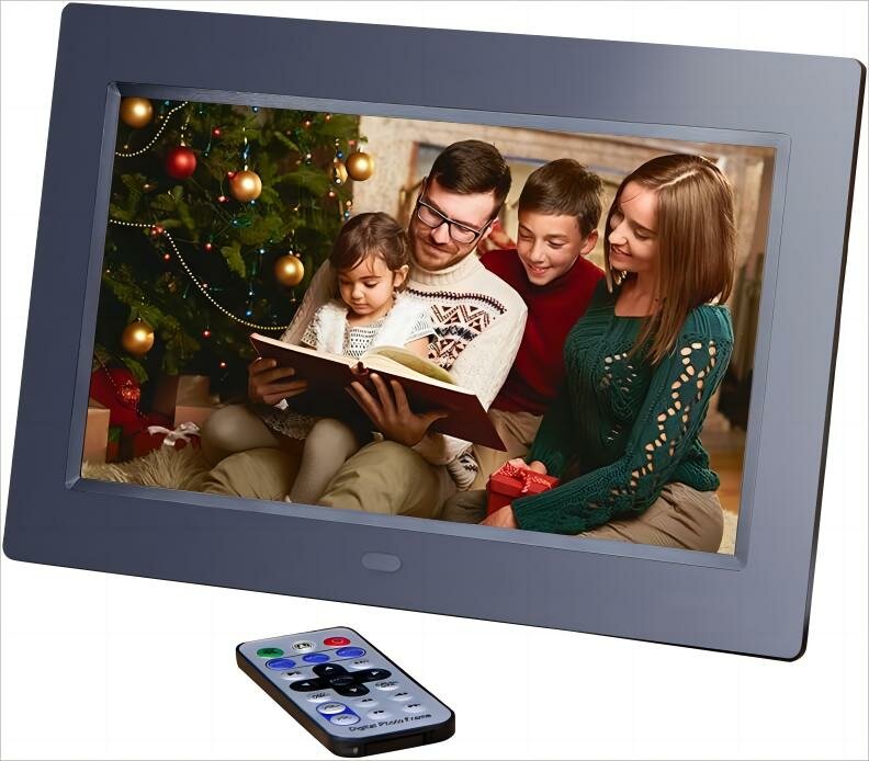 Andoer 10" HD TFT-LCD 1024 * 600 цифровая фоторамка альбом часы MP3 MP4 видеоплеер с пультом дистанционного управления