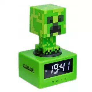 Игровая периферия Minecraft, светящаяся лампа-часы, будильник Creeper, настольные часы, декоративный ночник