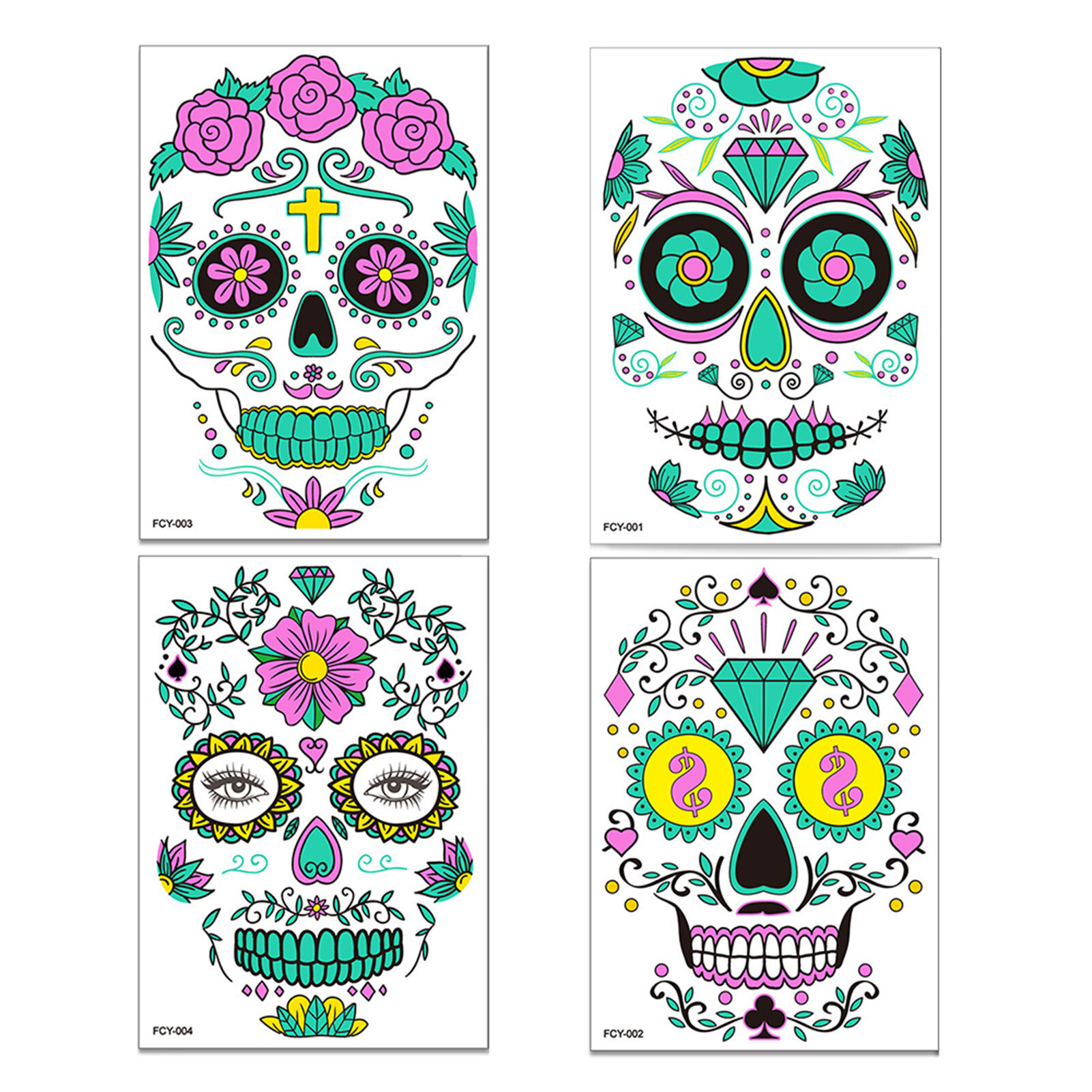 Временные тату-наклейки на Хэллоуин Временные татуировки шрамов на Хэллоуин Светящиеся тату-наклейки на Хэллоуин для детей и взрослых