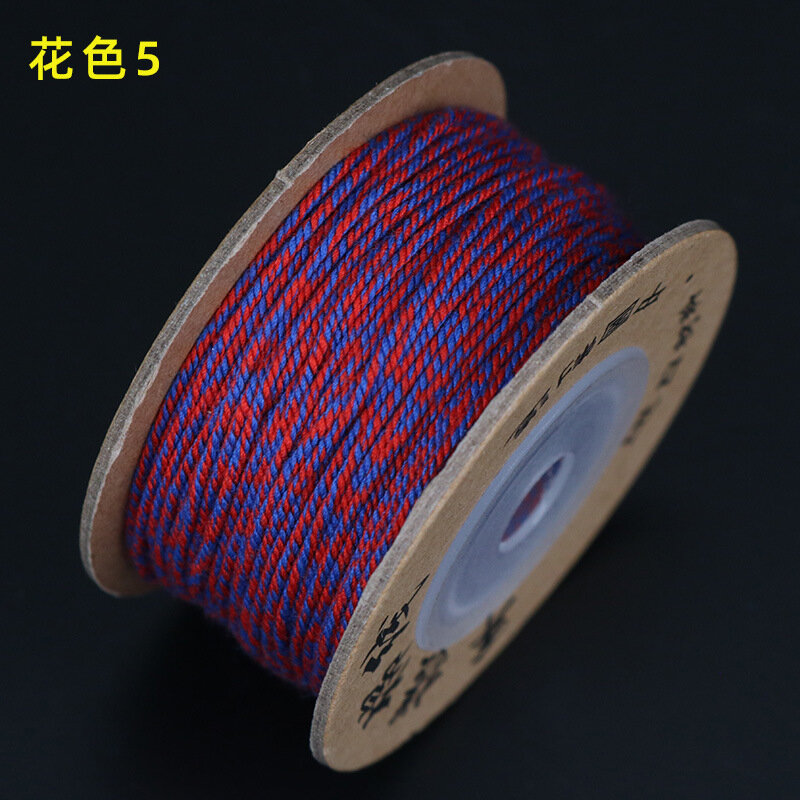 Тибетский стиль, ручная скрутка хлопковой нити для рукоделия, специальная веревка звезды и луны, нить для плетения браслетов, прочная хлопковая веревка для бисера