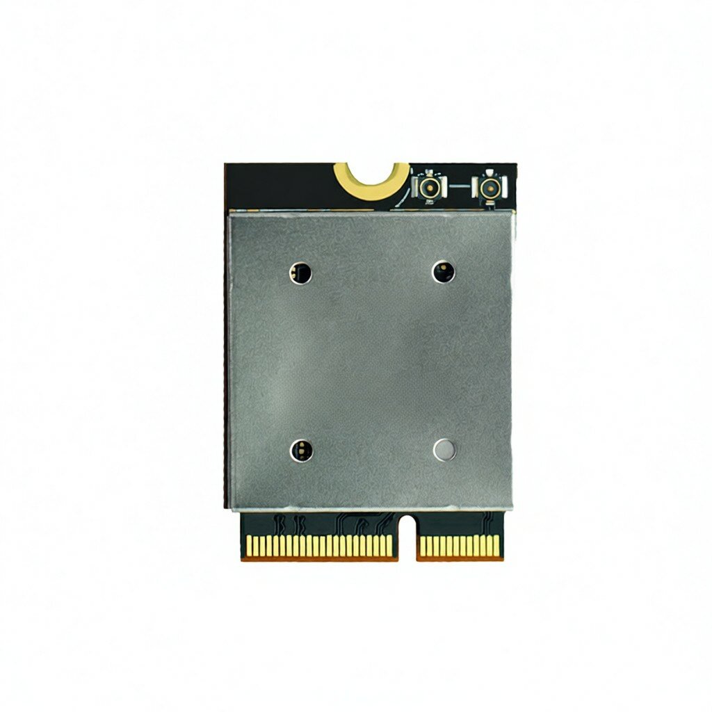 Wi-Fi 7 Bth 5.3 Combo Module 5.8Gbps M.2 PCIE interface support IEEE802.11 A/B/G/N/AC/AX/BE, 2.4 GHz/5 GHz/6 GHz, 2x2 MIMO, 4096 QAM, 320 MHz, 1 x WIFI 7 module
