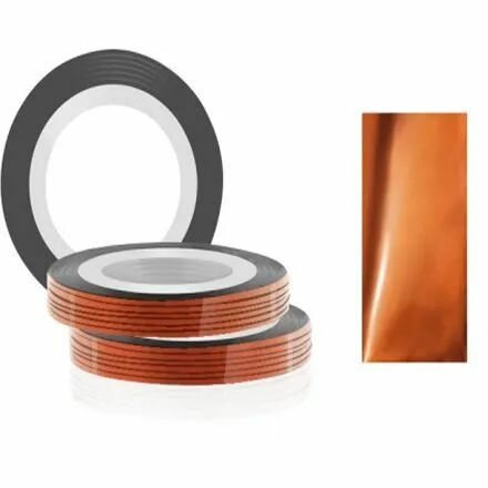 Jessnail Фольга для дизайна ногтей, №15 в рулоне 20м*0,8мм, бронза