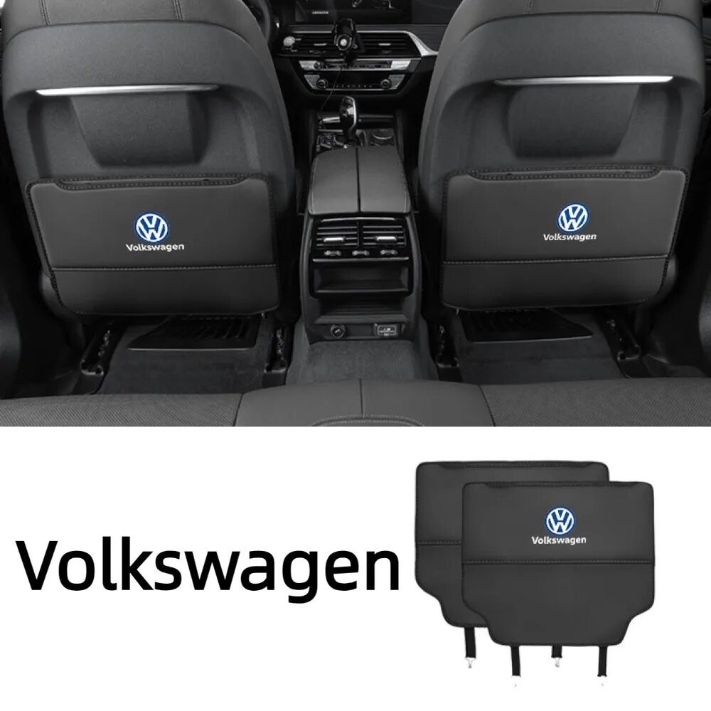 Защита на спинку сиденья на Передние сиденья, Сиденье водительское, Экокожа, 2 шт.