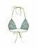 Купальник Casablanca Wavy-monogram tie bikini top, размер 38, зеленый,