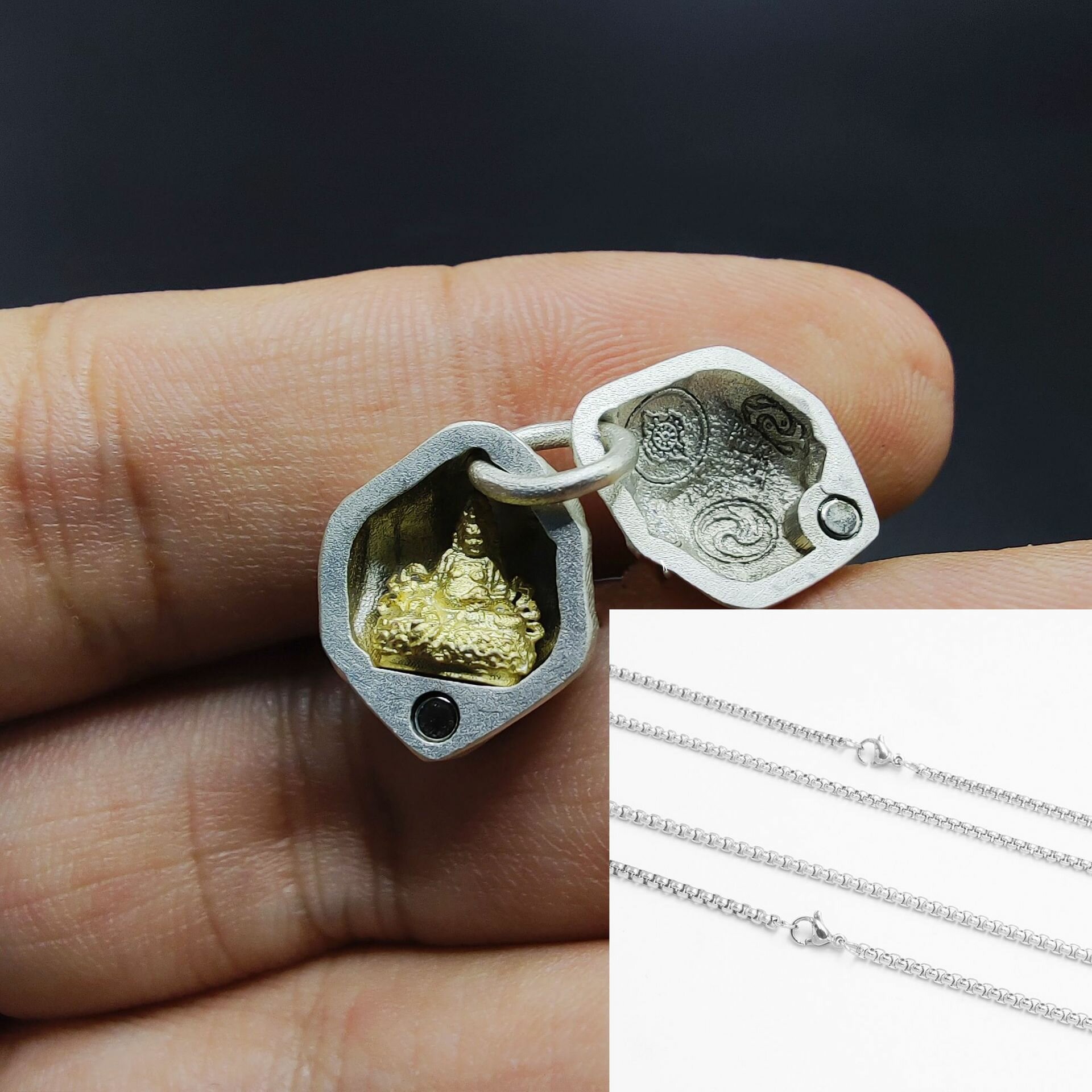 Горячая продажа SG, подвеска из чистого меди, тибетский желтый бог богатства, магнитный переключатель, трехмерный рельеф, боковая подвеска, маленький элемент, буддийский храм, аксессуары для DIY