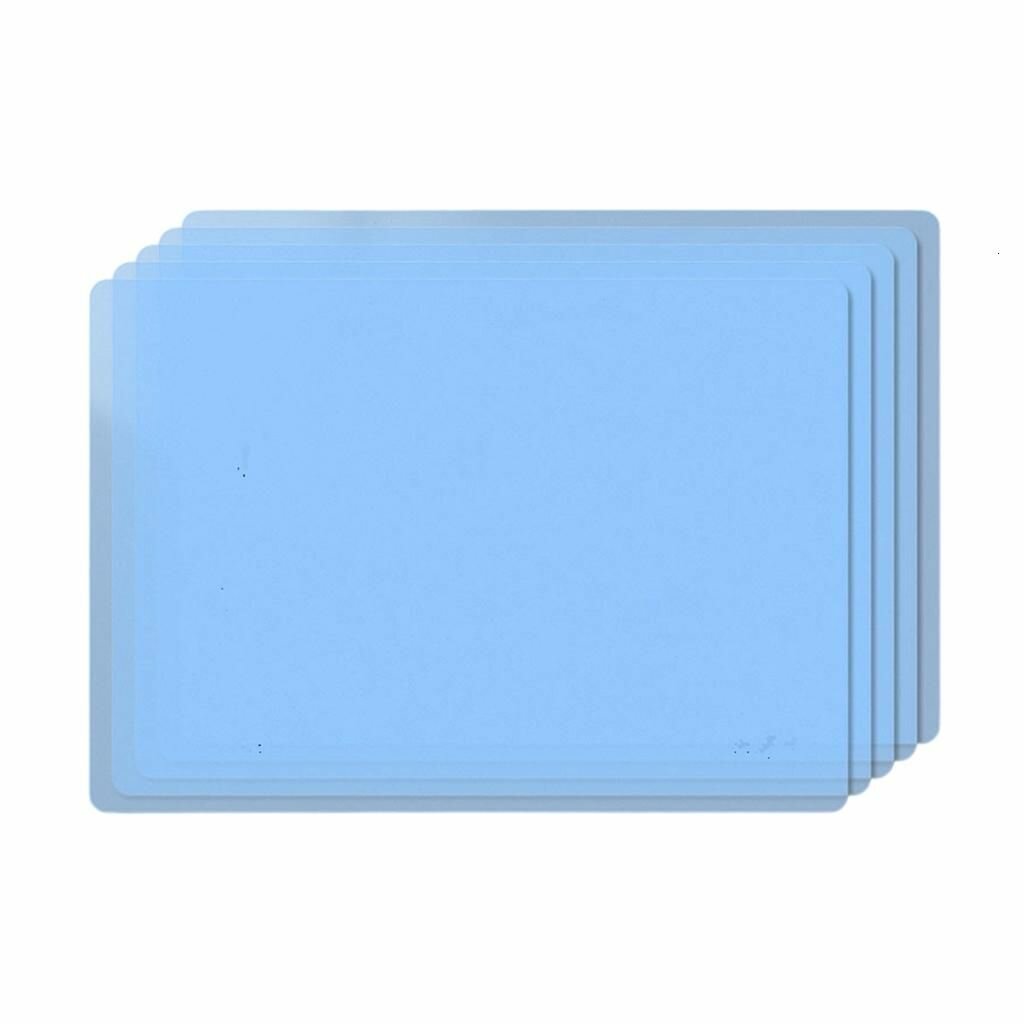 5 шт. A3 A4 Пластиковые коврики для письма, многоразовые планшеты для каллиграфии, - A3 прозрачный синий