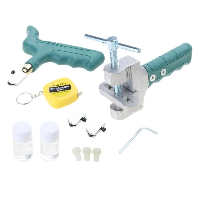 Портативный плиткорез 2 в 1, набор инструментов для стекла, ручные режущие инструменты для фарфора, керамики, мрамора