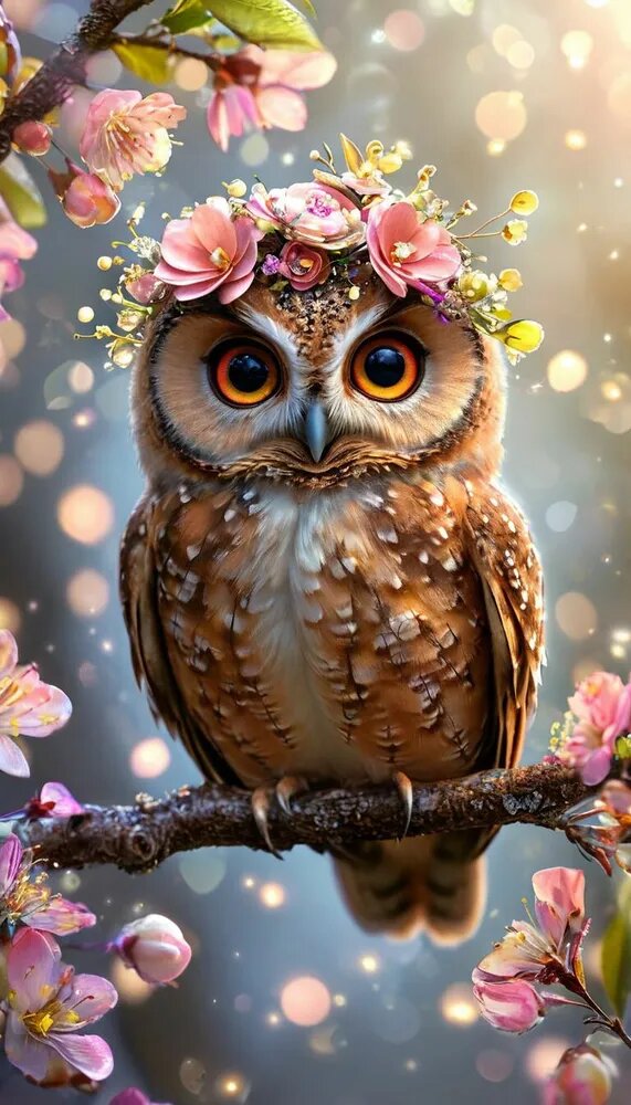 Алмазная Мозаика "Сова В Летнем Пейзаже. Птицы" MozArt / Вышивка Стразами 40x50 / Живопись, Художники