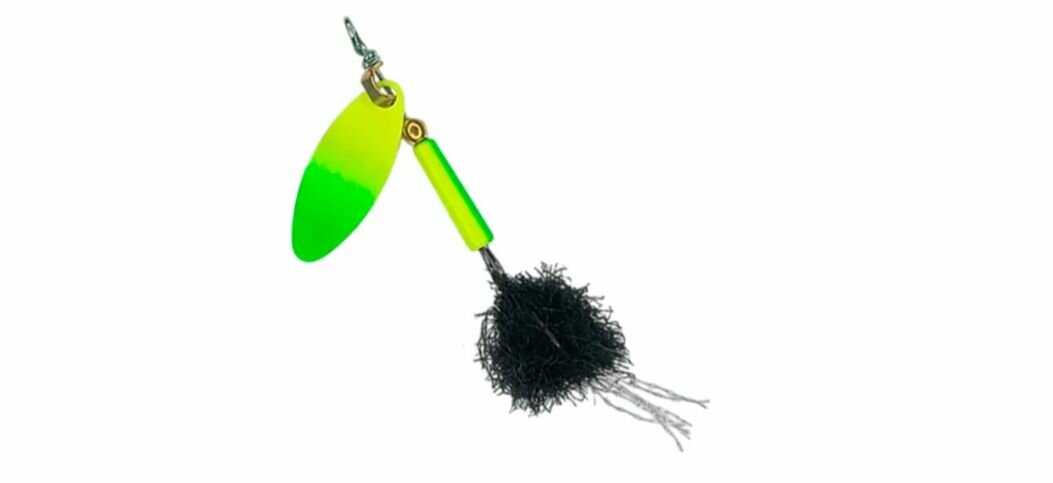 Блесна вращающаяся (вертушка) MOSCA GRAFFY (3,5гр/Fluo Yellow Green, Yellow Green)