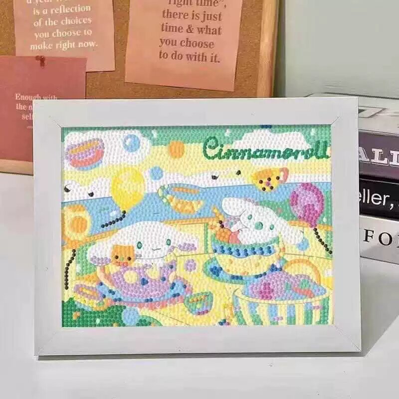 Набор для рукоделия с диамантными наклейками и материалами: Vacation Canine Design для детей без рамки