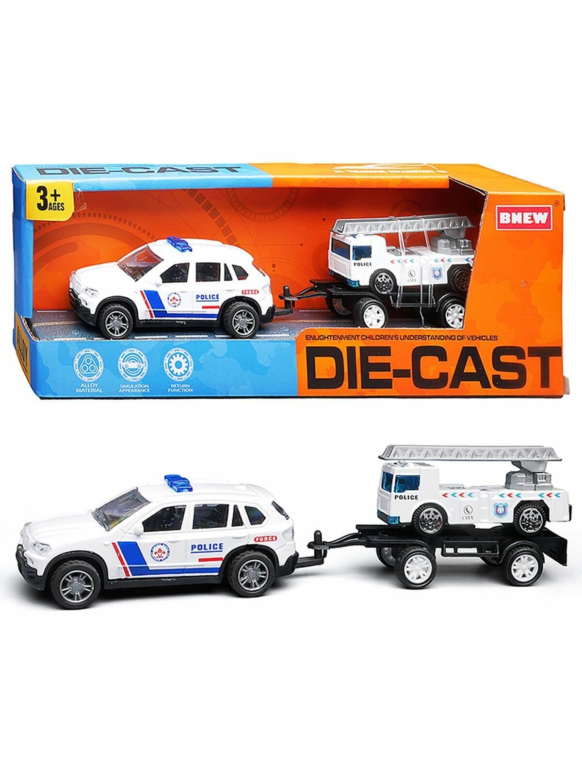 Игровая Машинка с прицепом служба полиции (BX-194)