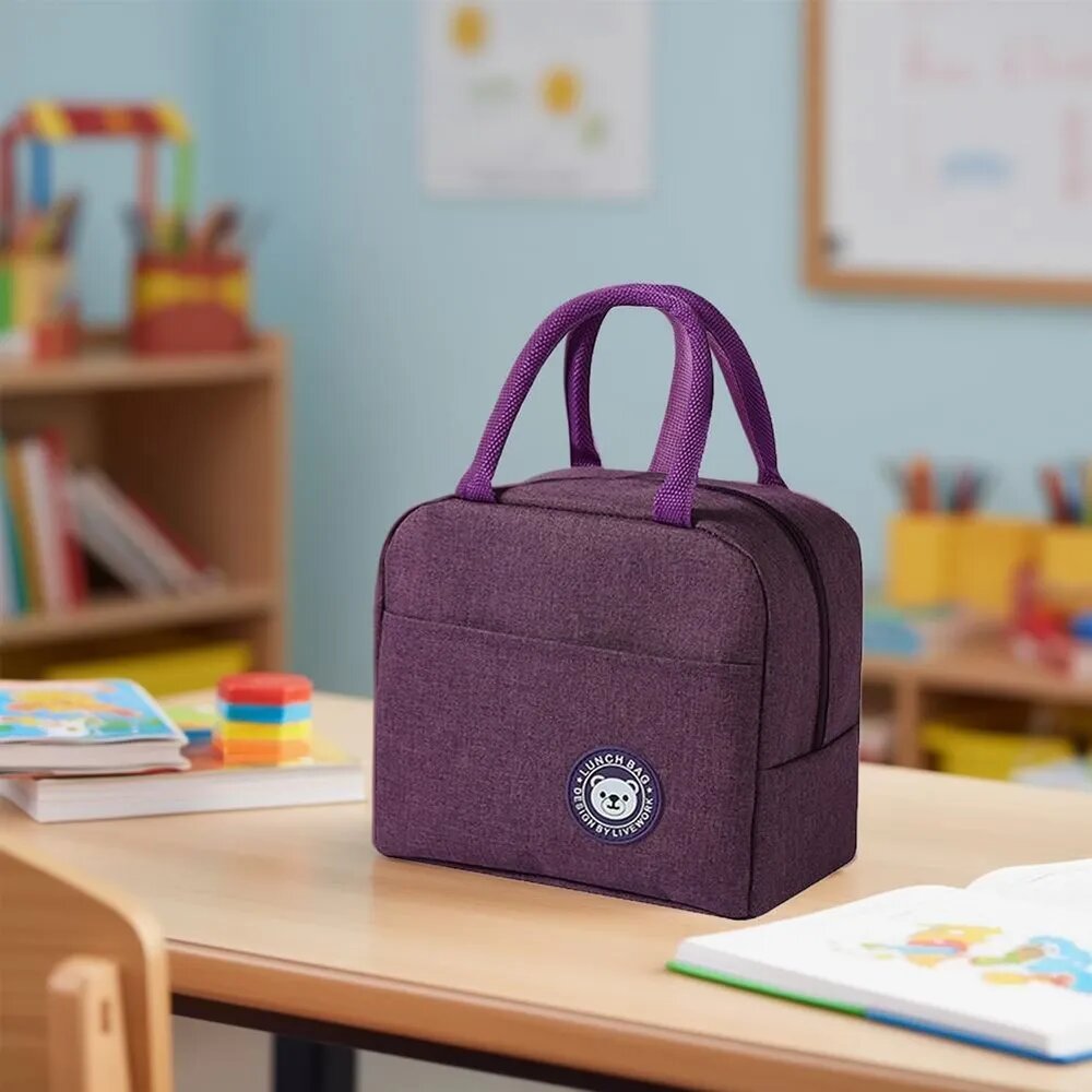 Термосумка для ланч бокса, термобокс для еды, сумка для пикника, ланчей и обедов, 21*23*13cm