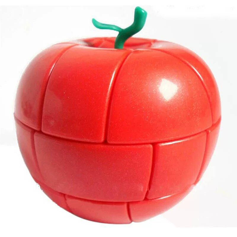 Кубик Рубика Yongjun Apple Cube 3x3 неправильной формы, игрушка «Фрукт мира», домик, кошка удачи, однотонный кубик,