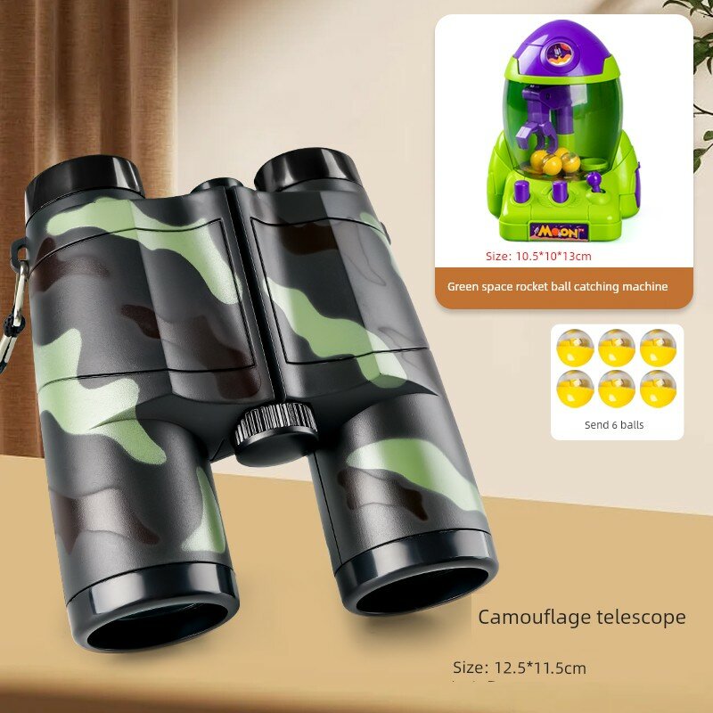 Детский телескоп, небольшой портативный мини-бинокль высокой четкости и мощности для девочек, микротелескоп для улицы,