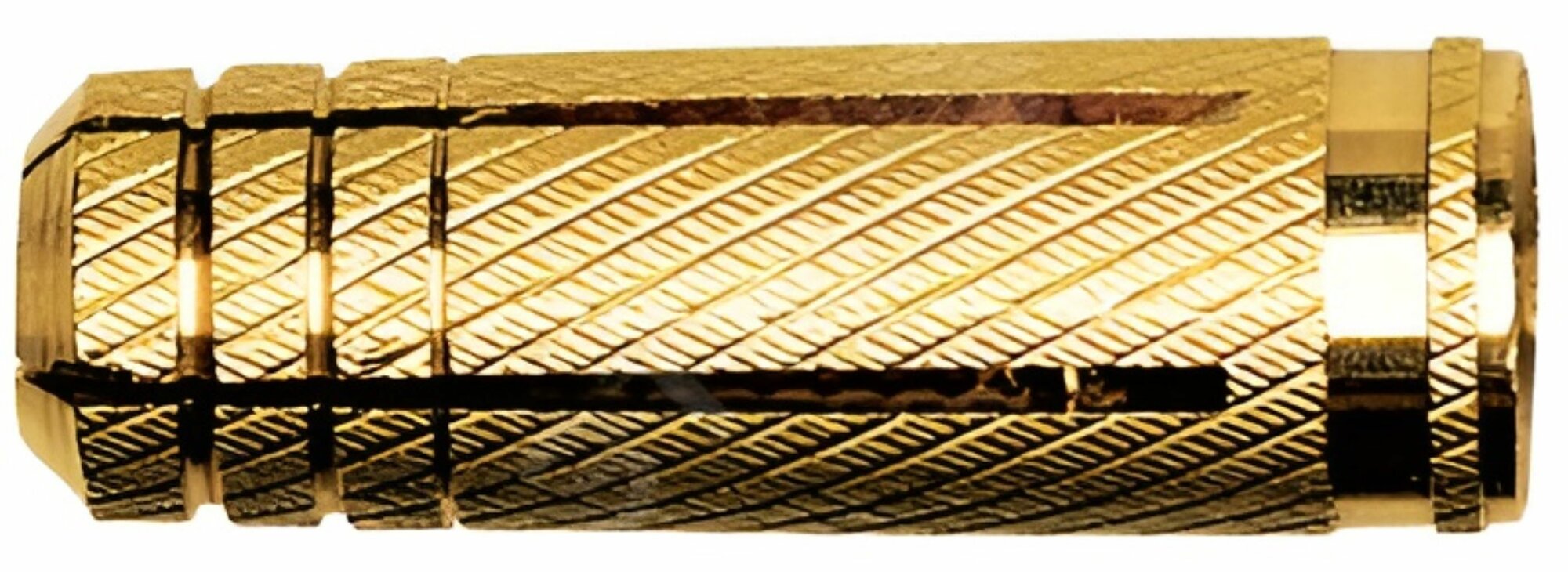 Анкер клиновой Fischer латунный, размер М8х28 мм, для винтов с метрической резьбой