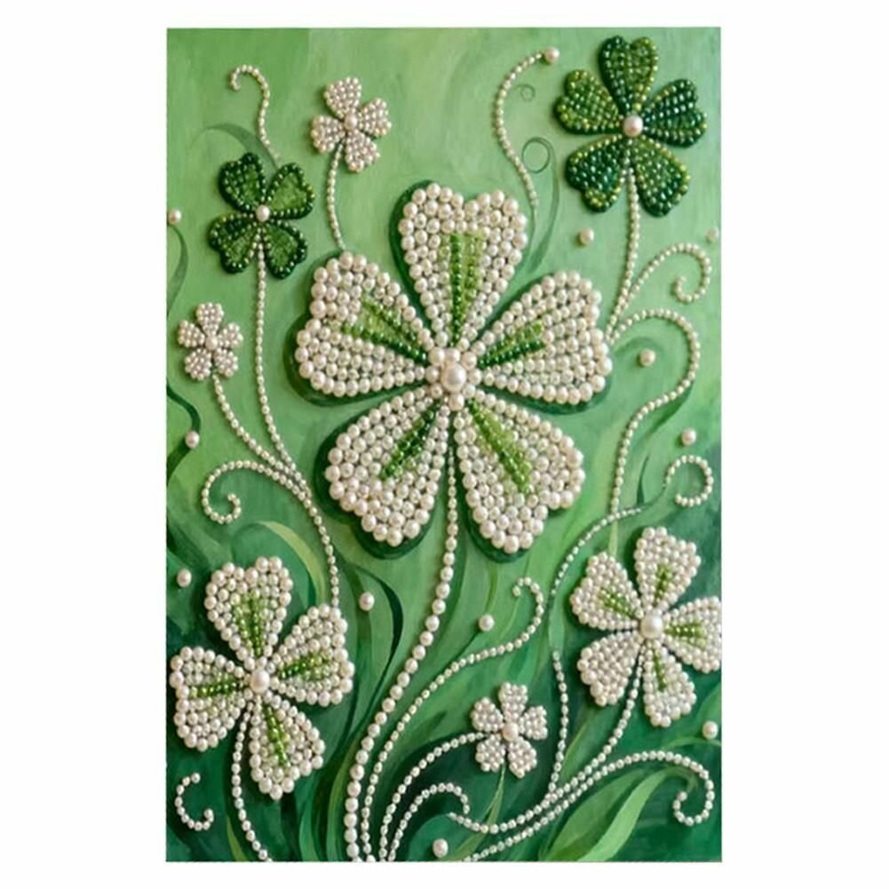 Набор для создания объемной картины с цветами из жемчуга, DIY материалы для рукоделия и релаксации, готовый декор для стены