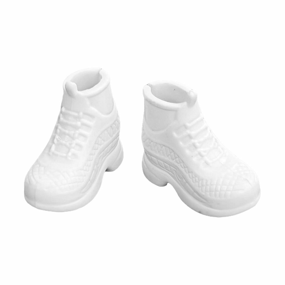 10 пар/лот модной плоской обуви для куклы Барби Черный Белый