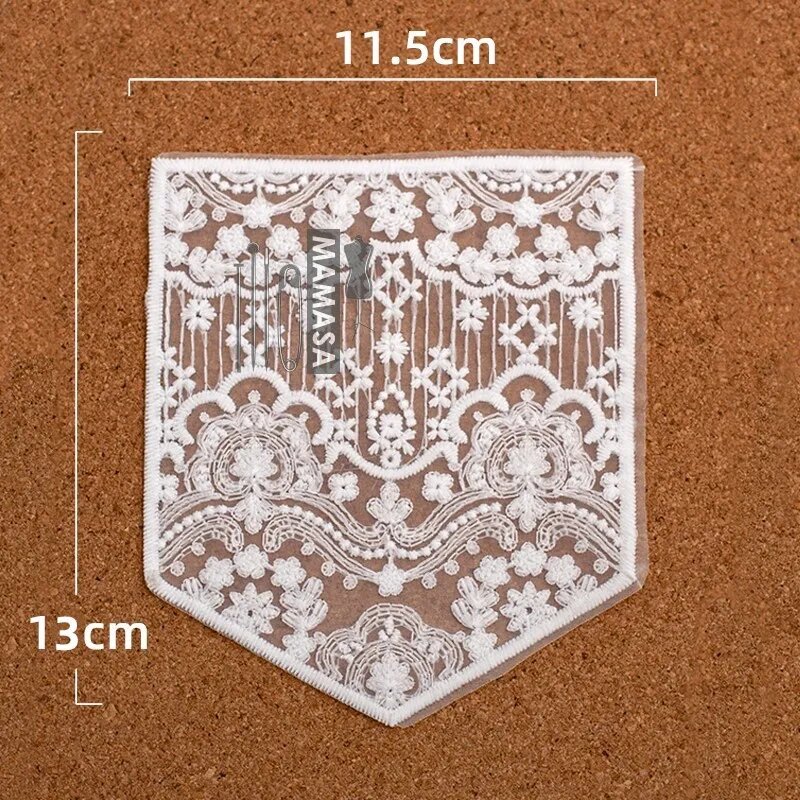 Вышитые сетчатые карманы с кружевными наклейками SilkSouth 6