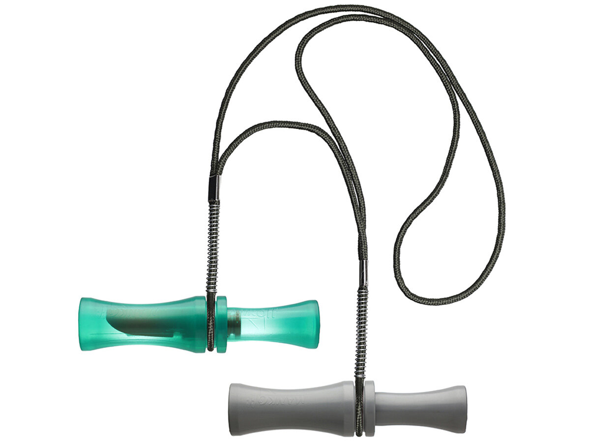 Набор манков на утку Mankoff №5 (бирюзовый 1111/1 + серый 1140/1) с подвесами для манков