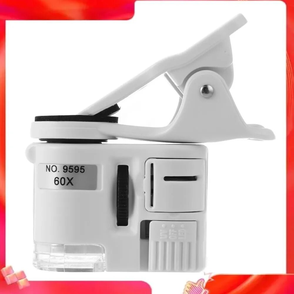 (Y I M W) Универсальный Мини-Карманный Микроскоп Со Светодиодной Подсветкой, Телефон Из АБС-Пластика Для Мобильных Смартфонов