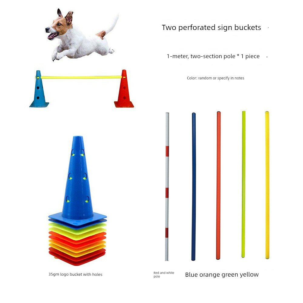 Оборудование для тренировок по аджилити для собак: конусы, препятствия, комбинированные барьеры, прыжковые упражнения,