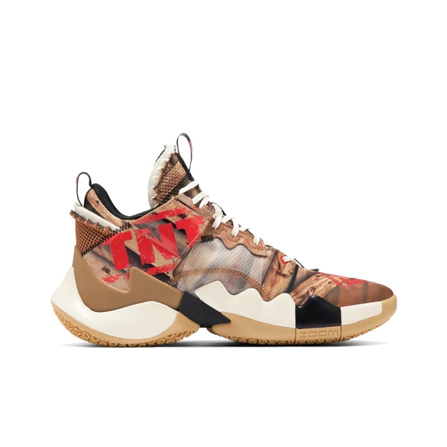 Кроссовки Jordan Why Not Zer0.2, размер EU 41 стопа (26CM), коричневый — фото 1