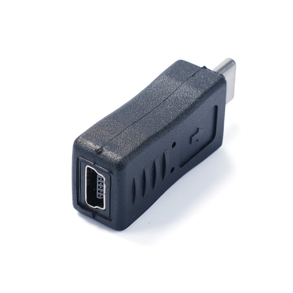 Универсальный адаптер Mini USB Female to USB C Male Converter для поддержки телефона Поддержка зарядки Синхронизация данных Конвертер Mini USB to USB