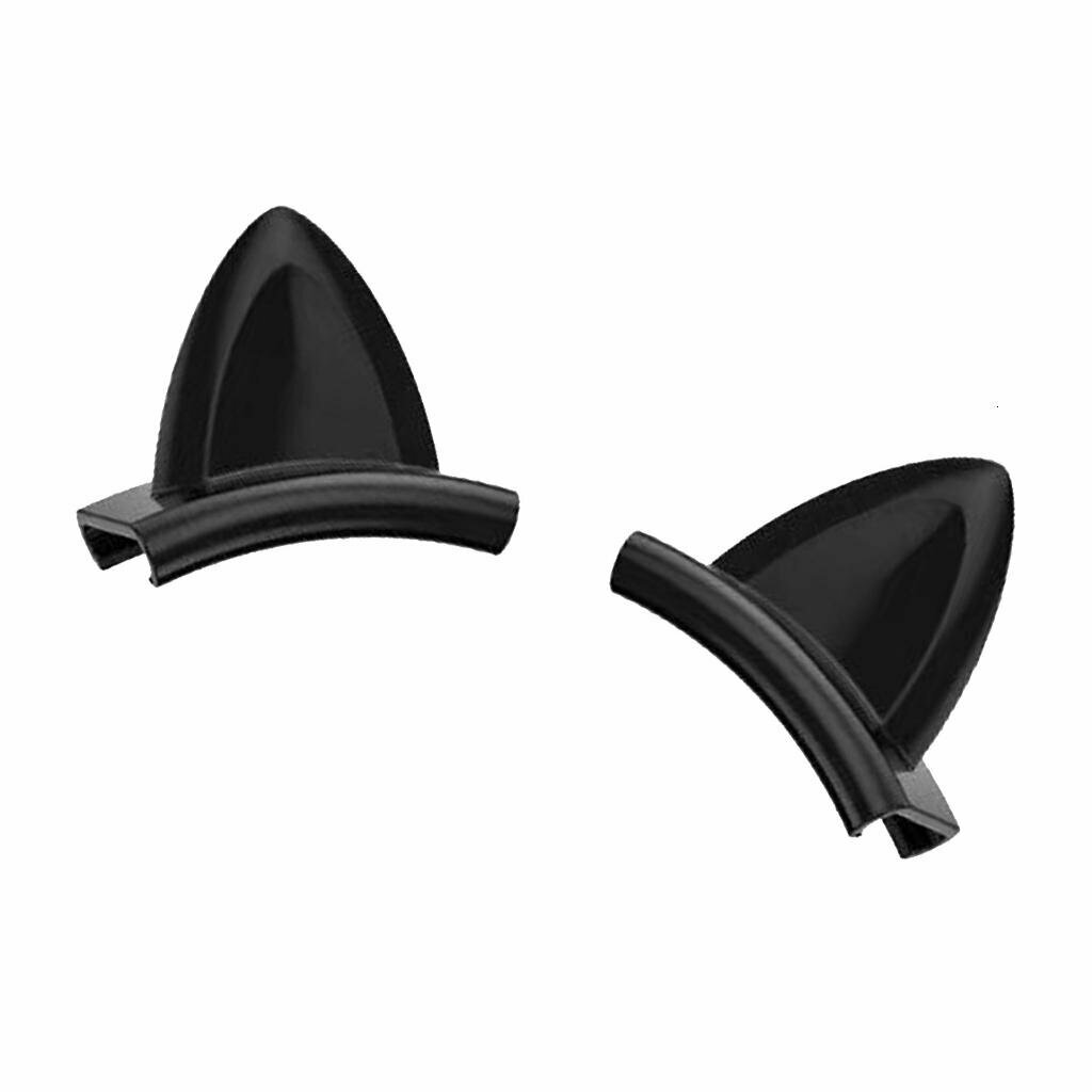 Силиконовые кошачьи ушки для наушников, Черный