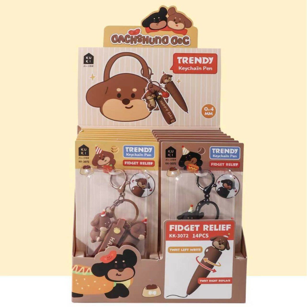 Канцелярские принадлежности Keqi, модный игрушечный подвесной ручка, стресс-рельеф, милый креативный новый ручка-брелок, подвеска для рюкзака
