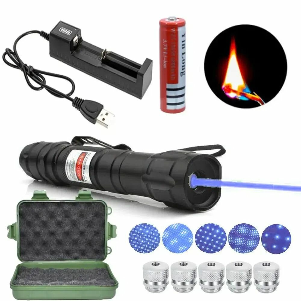 Супер яркий фонарик с лазерной указкой и высоким люменом, водонепроницаемая батарея и звездочка, подходит для кемпинга и охоты на открытом воздухе.