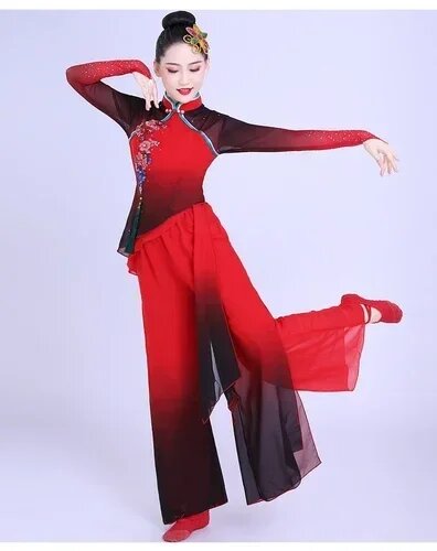 Танцевальный костюм Yangko, XXXL, красный