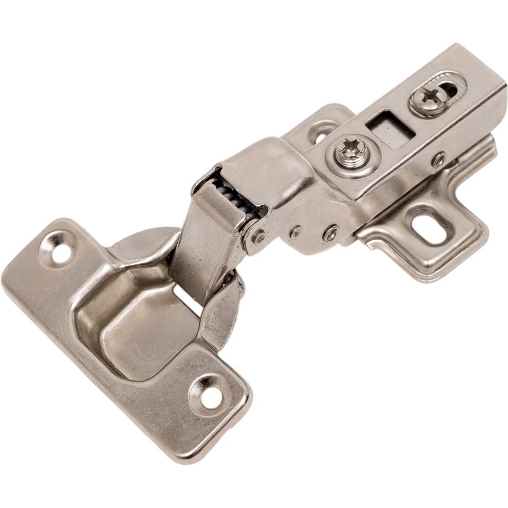 Петля MFK-TORG PV-107/35D, с доводчиком, врезная, алюминиевый металлик