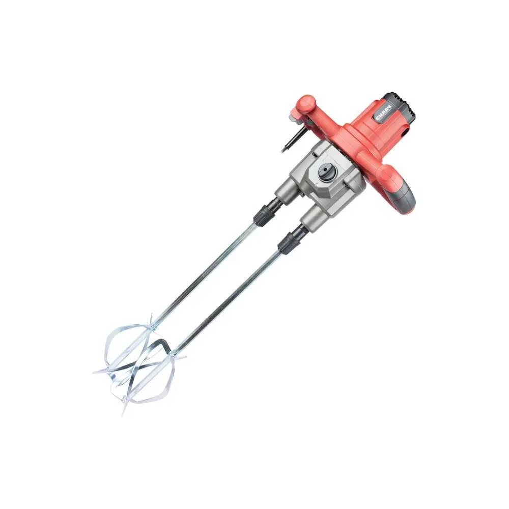 Строительный миксер силач ДЭМ-1800 (1800Вт, 2 скор, 0-500/0-600об/мин, насадки в комплекте) (1/2) 024102