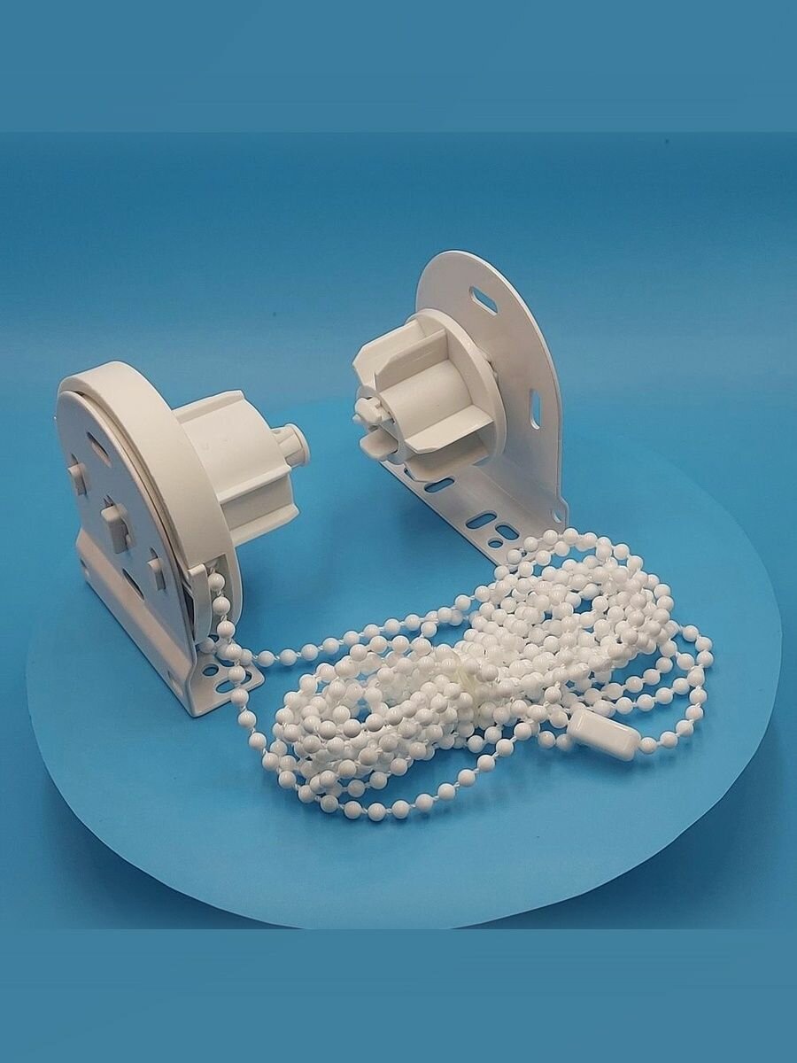 Механизм управления 1 шт. цепочный LVT под трубу Ловолайт 45 мм с пластиковой цепью управления 3 пог. м, белый для рулонных штор