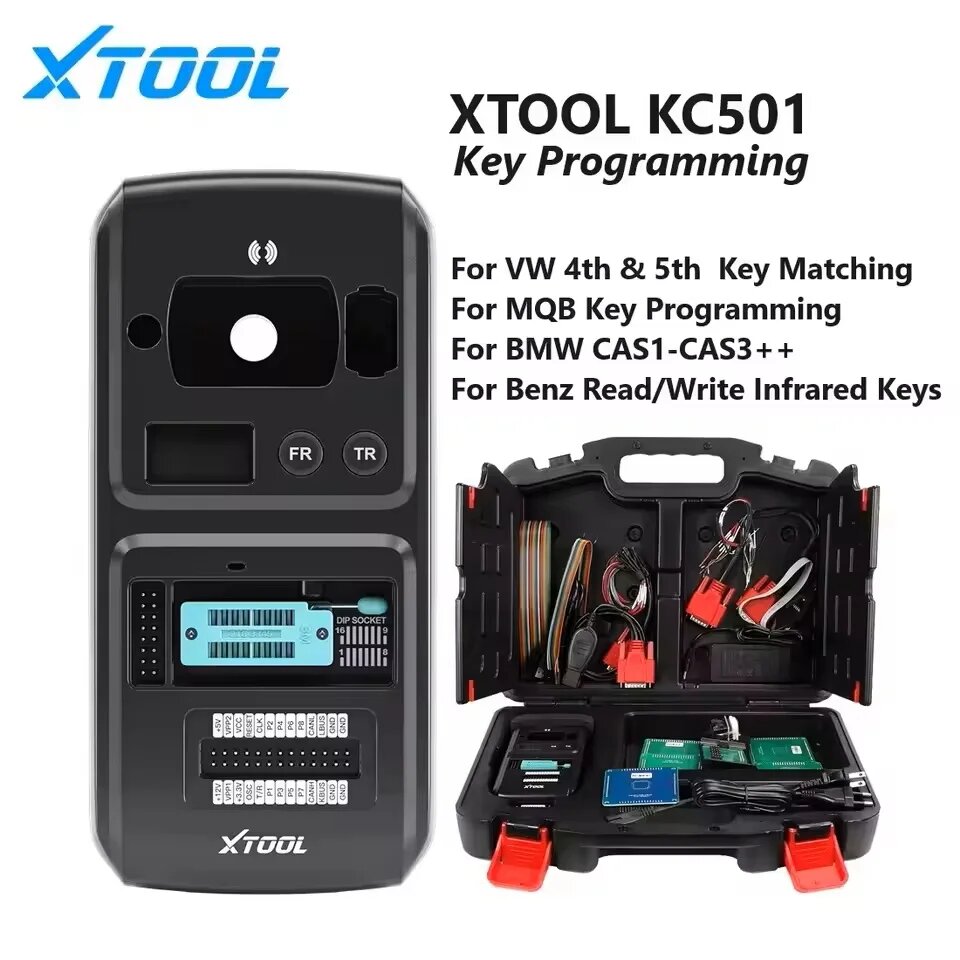 XTOOL KC501 Автоматическое программирование автомобильных ключей Профессиональный чип-программатор автомобильных ключей Считыватель ECU для Benz Инфракрасный ключ работает с X100 PAD3