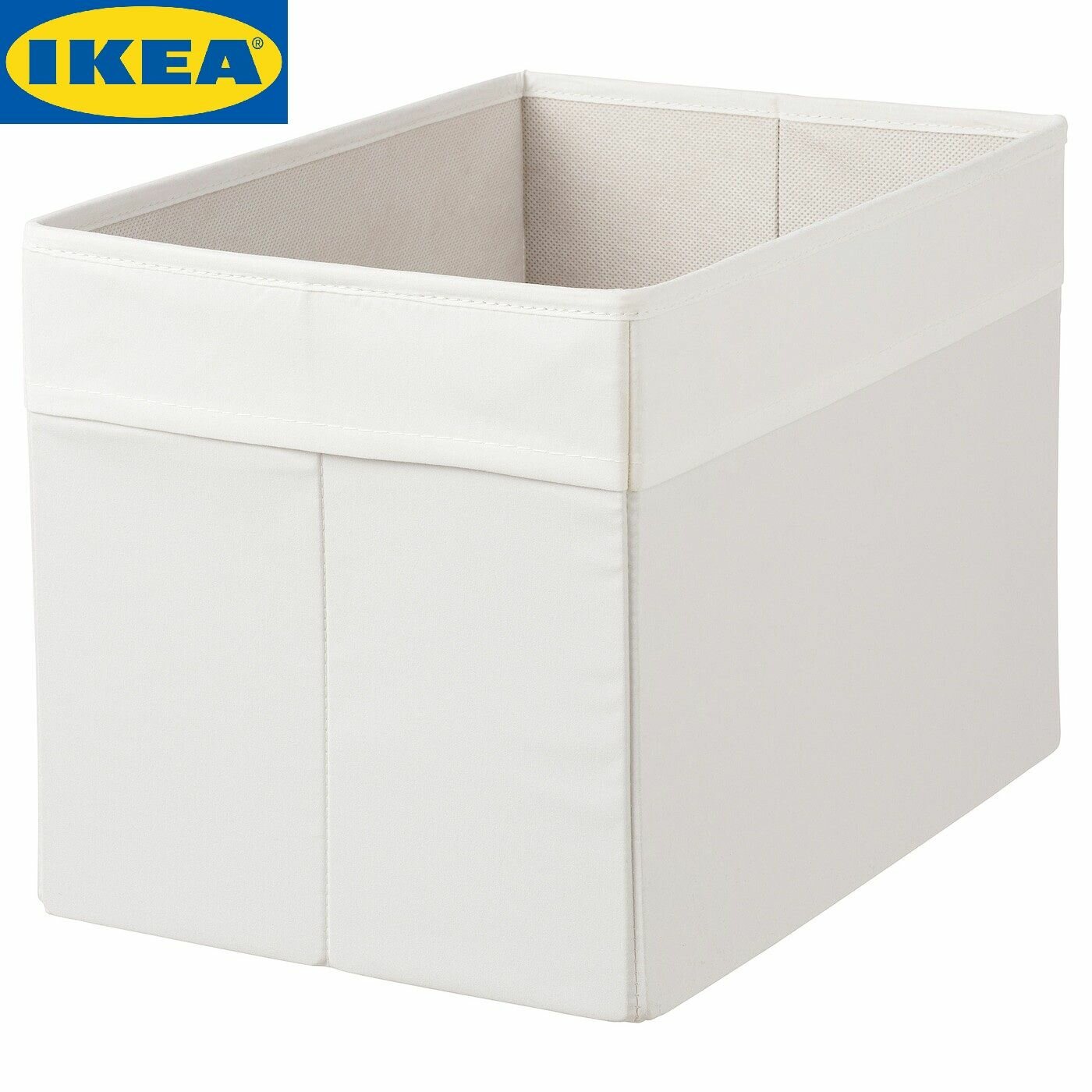 Коробка для хранения IKEA DRONA Икеа Дрена 25x35x25 см, белый, складная