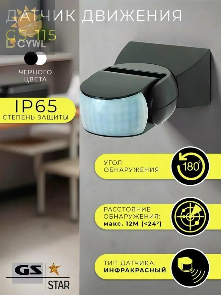 Датчик движения GS 115(чёрный)