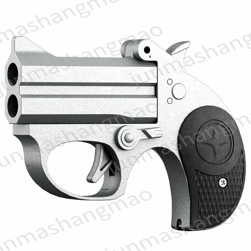 Мини двухствольный пистолет Derringer Softball Gun имитация метания снарядов можно стрелять