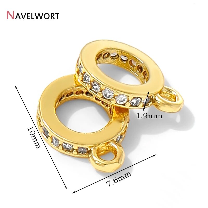 Подвесные крючки NAVELWORT 18K gold plated