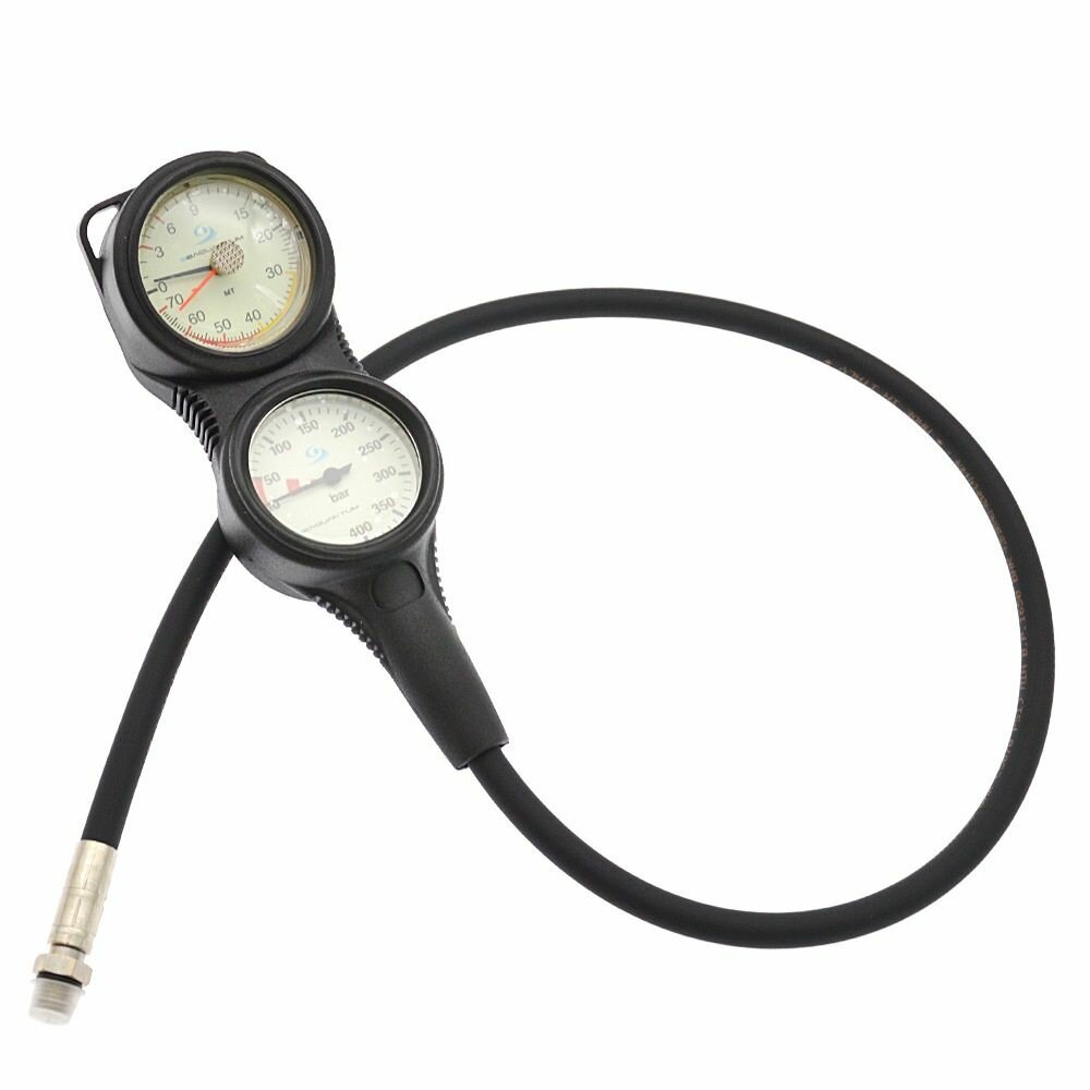 Консоль для дайвинга двухприборная 400бар манометр+глубиномер