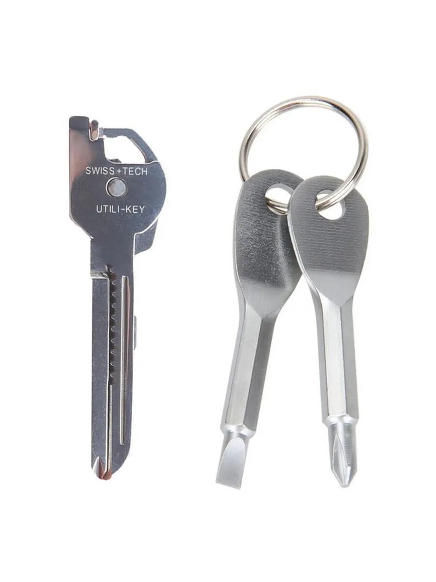 Мультитул-брелок EDC (6 в 1 + серебристый 1 шт)