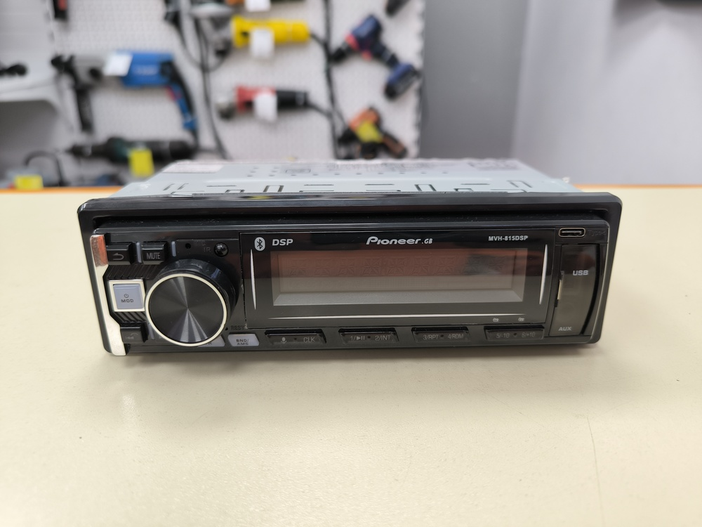 Автомагнитола Pioneer MVH-815 DSP, 1 DIN, Bluetooth, AUX, USB