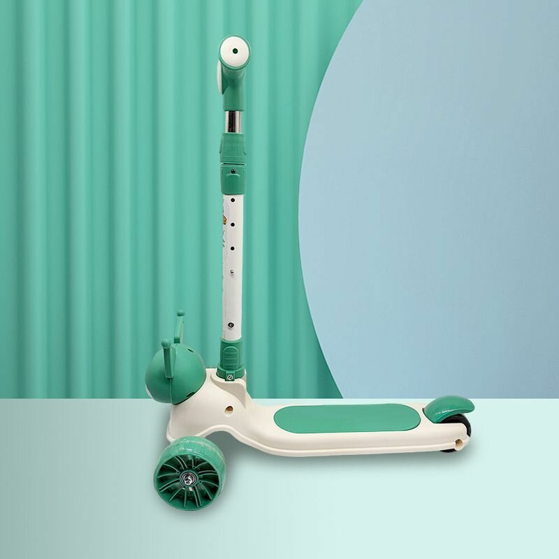 Новый детский самокат Kuromi для детей 1-3-6-8 лет, складной для мальчиков и девочек, катящийся самокат с мультяшным дизайном