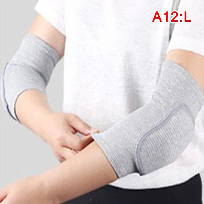 2 шт, эластичные налокотники GUOMUZI для детей Серый, L Gray